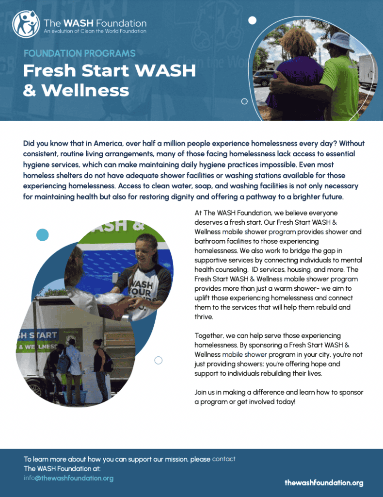 Mobile Hygiene Program Overview - The WASH Foundation